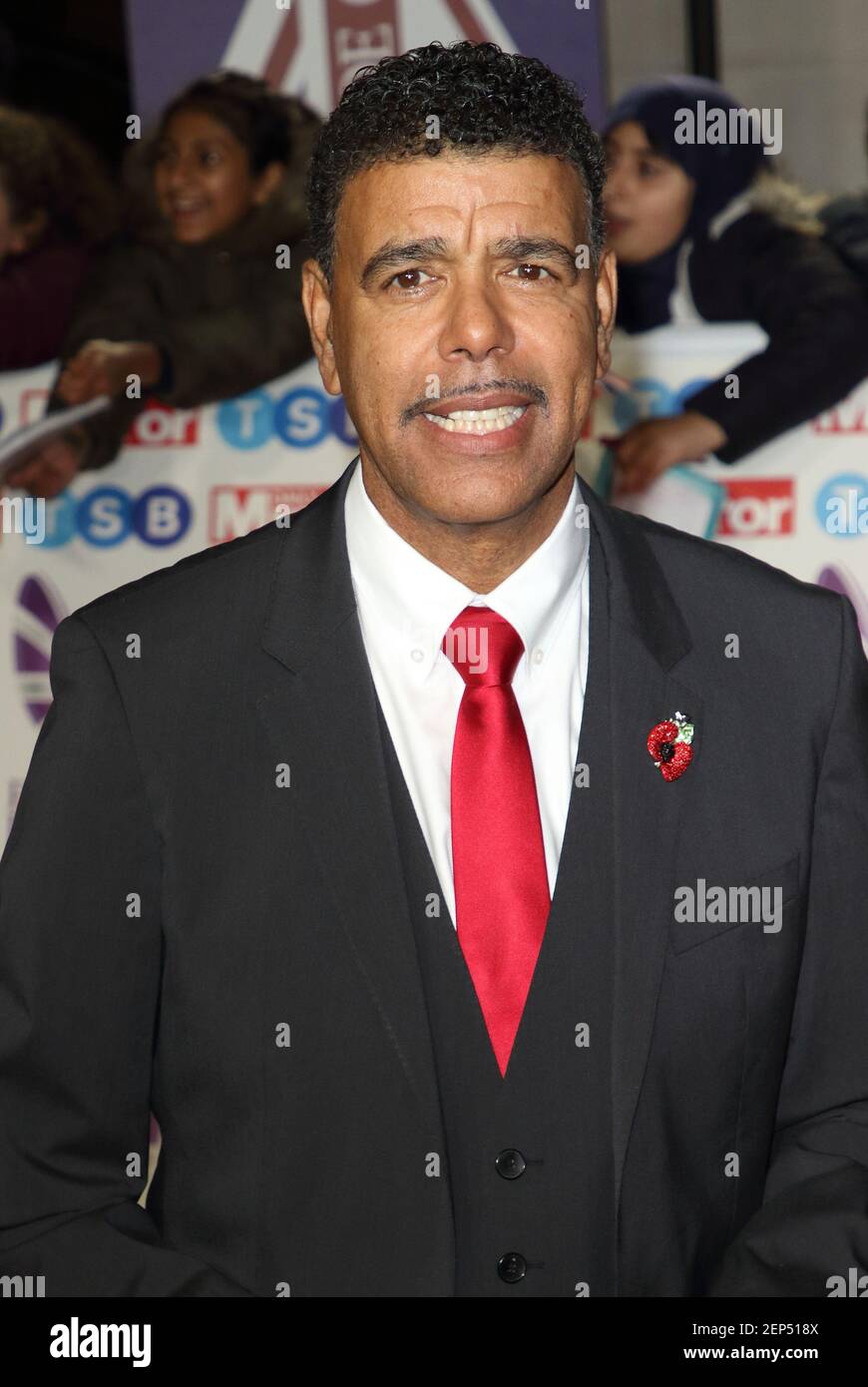 Chris Kamara on the red carpet at The Daily Mirror Pride of Britain ...