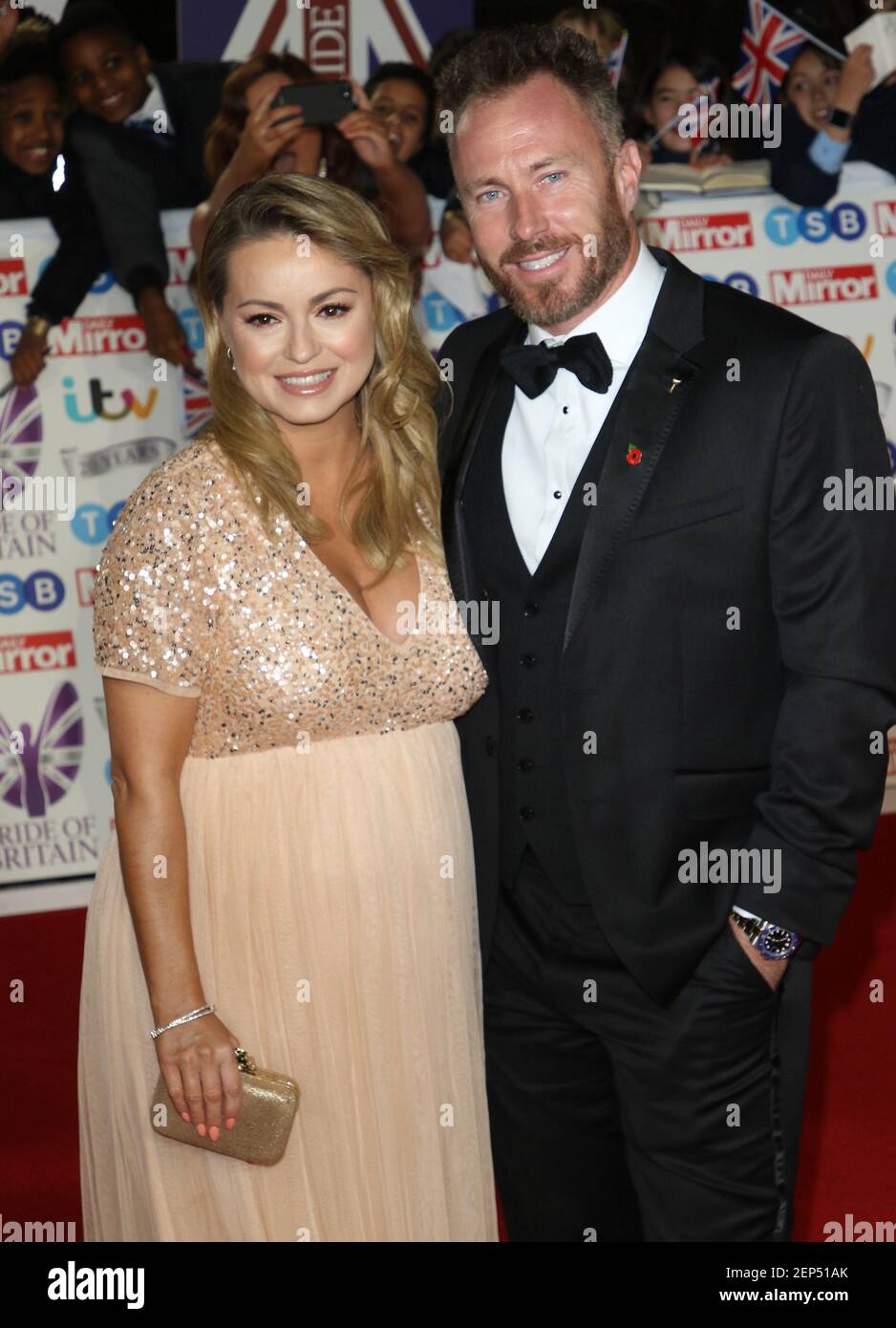 Ola Jordan and James Jordan on the red carpet at The Daily Mirror Pride ...