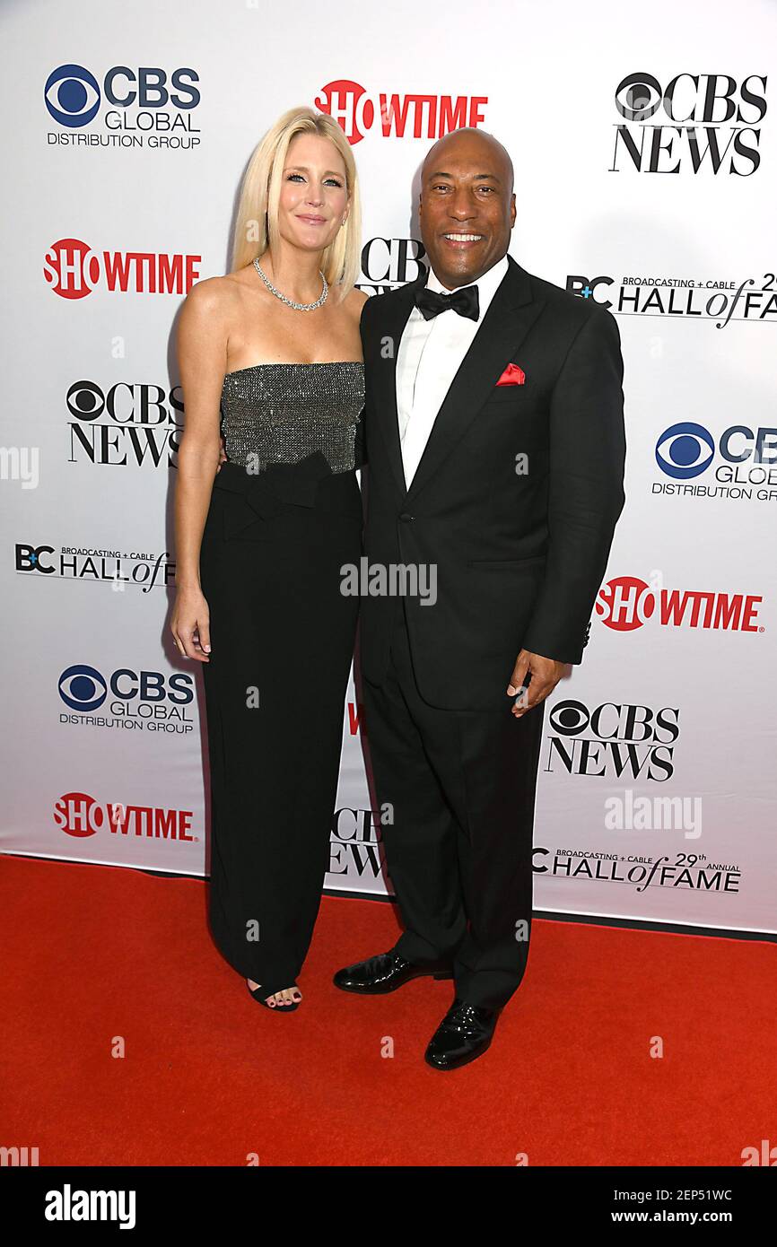 Byron Allen and wife Jennifer Lucas attends the Broadcasting & Cable ...