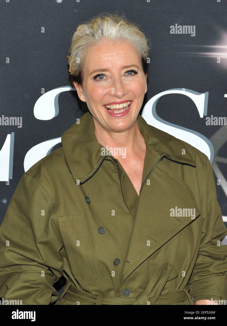 Actress Emma Thompson attends the premiere of Last Christmas at the AMC ...