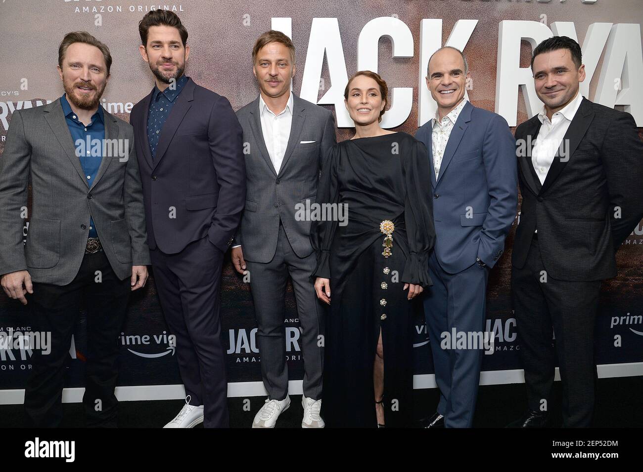 (L-R) John Hoogenakker, John Krasinski, Tom Wlaschicha, Noomi Rapace ...