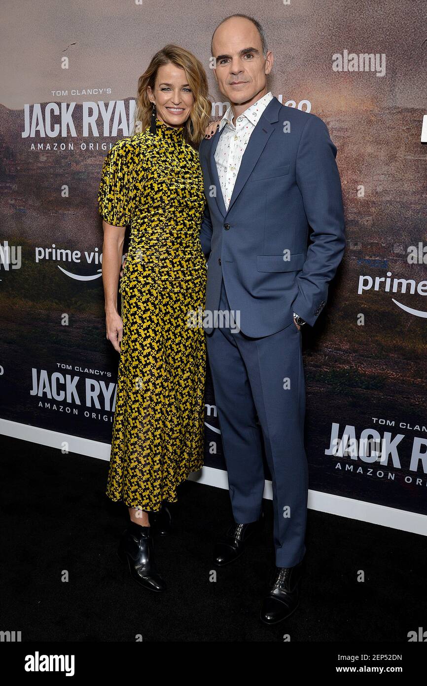 (L-R) Karyn Kelly and Michael Kelly attend The Premiere of “Tom Clancy ...