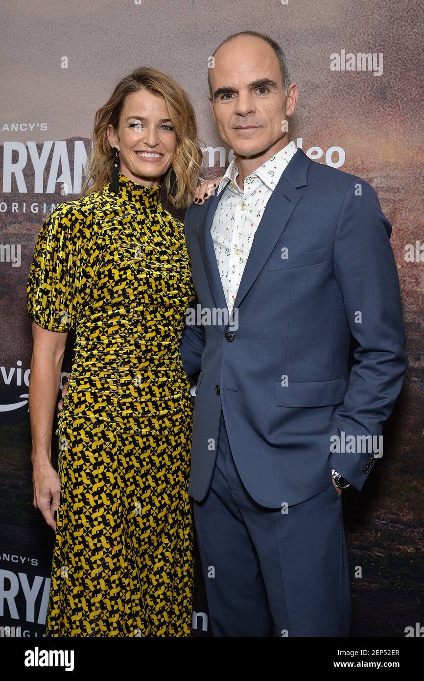 (L-R) Karyn Kelly and Michael Kelly attend The Premiere of “Tom Clancy ...