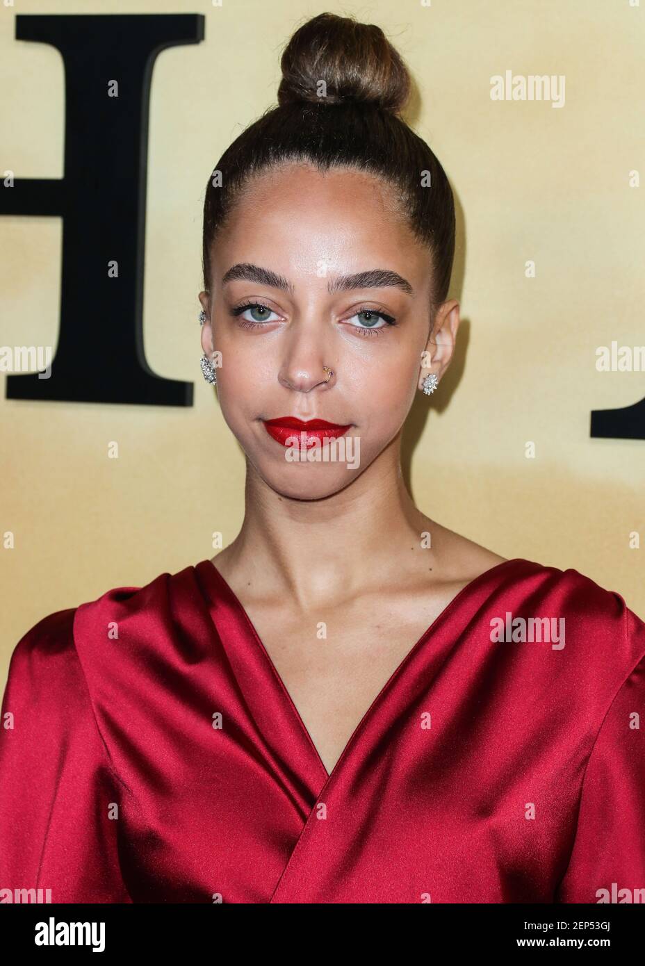 LOS ANGELES, CALIFORNIA, USA - OCTOBER 29: Actress Hayley Law arrives ...