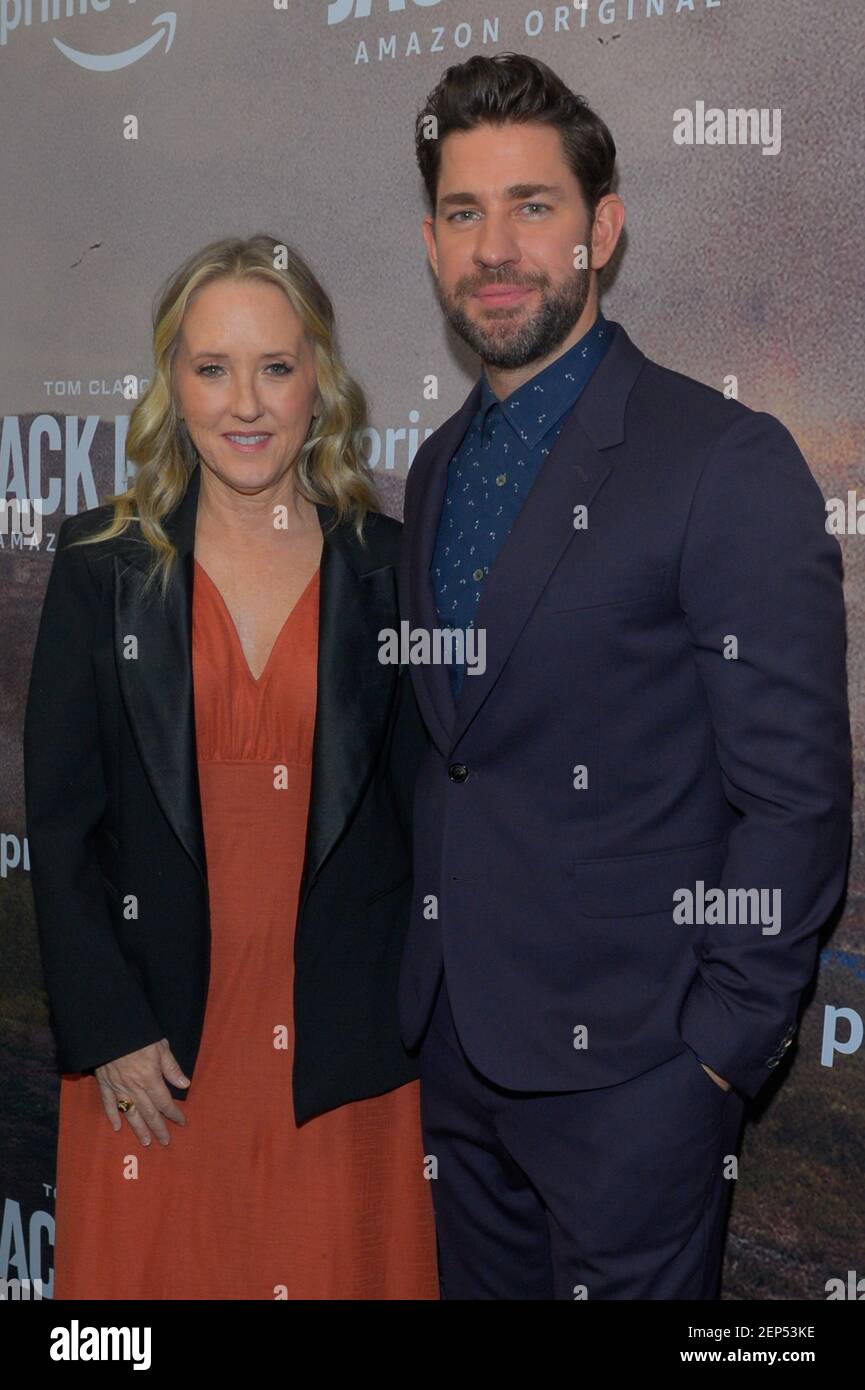 Jennifer Salke (Head of Amazon Studios) and John Krasinski attend the ...