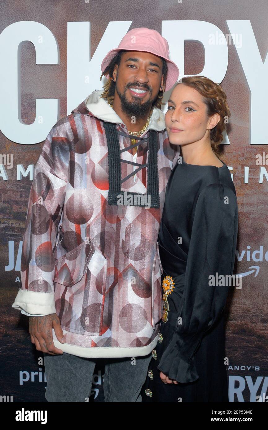 Demetrius Andrade and Noomi Rapace attend the Season Two Premiere of ...
