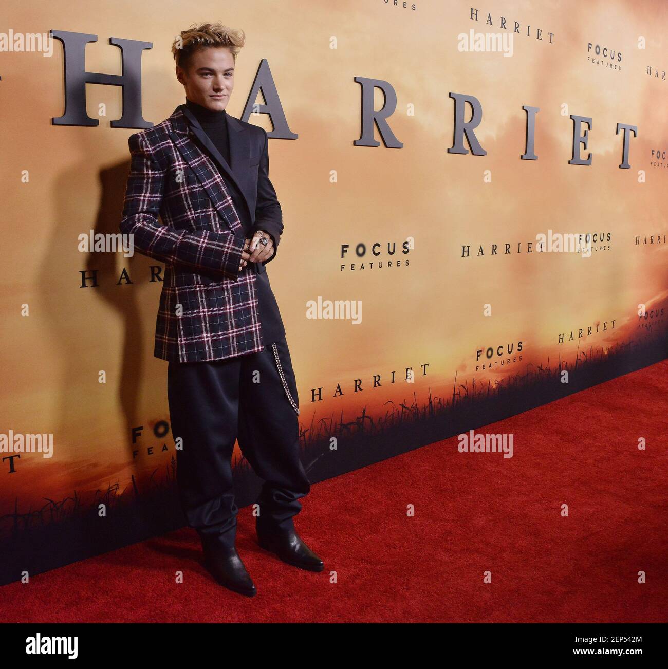 Mitchell Hoog arrives at the HARRIET Los Angeles Premiere held at The ...
