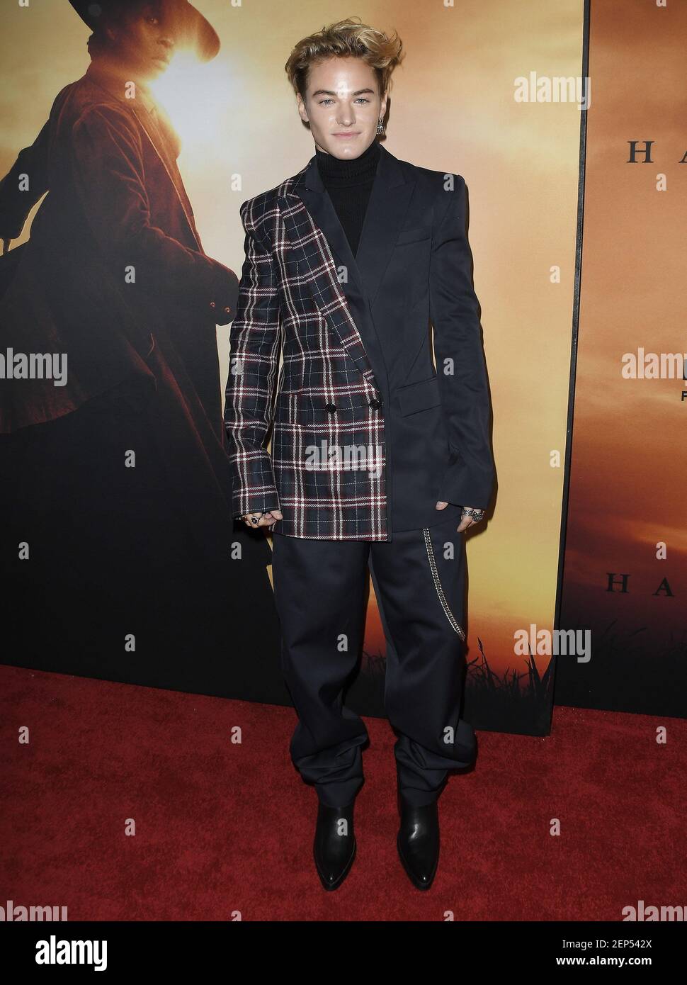 Mitchell Hoog arrives at the HARRIET Los Angeles Premiere held at The ...