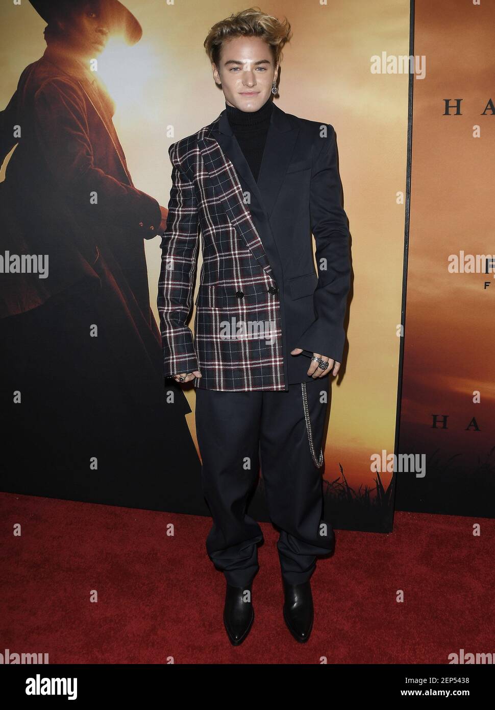 Mitchell Hoog arrives at the HARRIET Los Angeles Premiere held at The ...