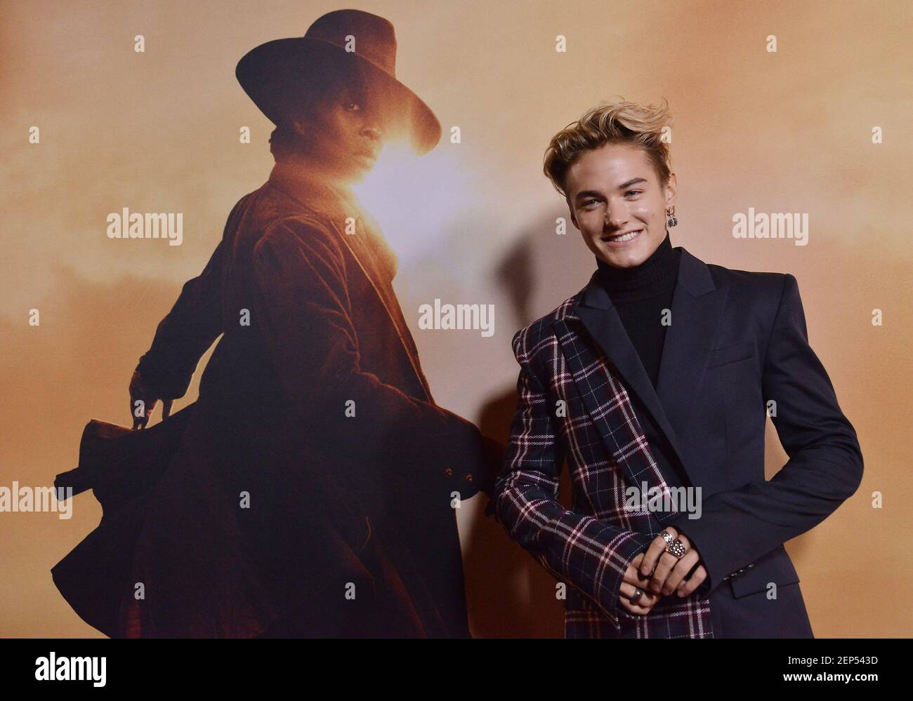 Mitchell Hoog arrives at the HARRIET Los Angeles Premiere held at The ...