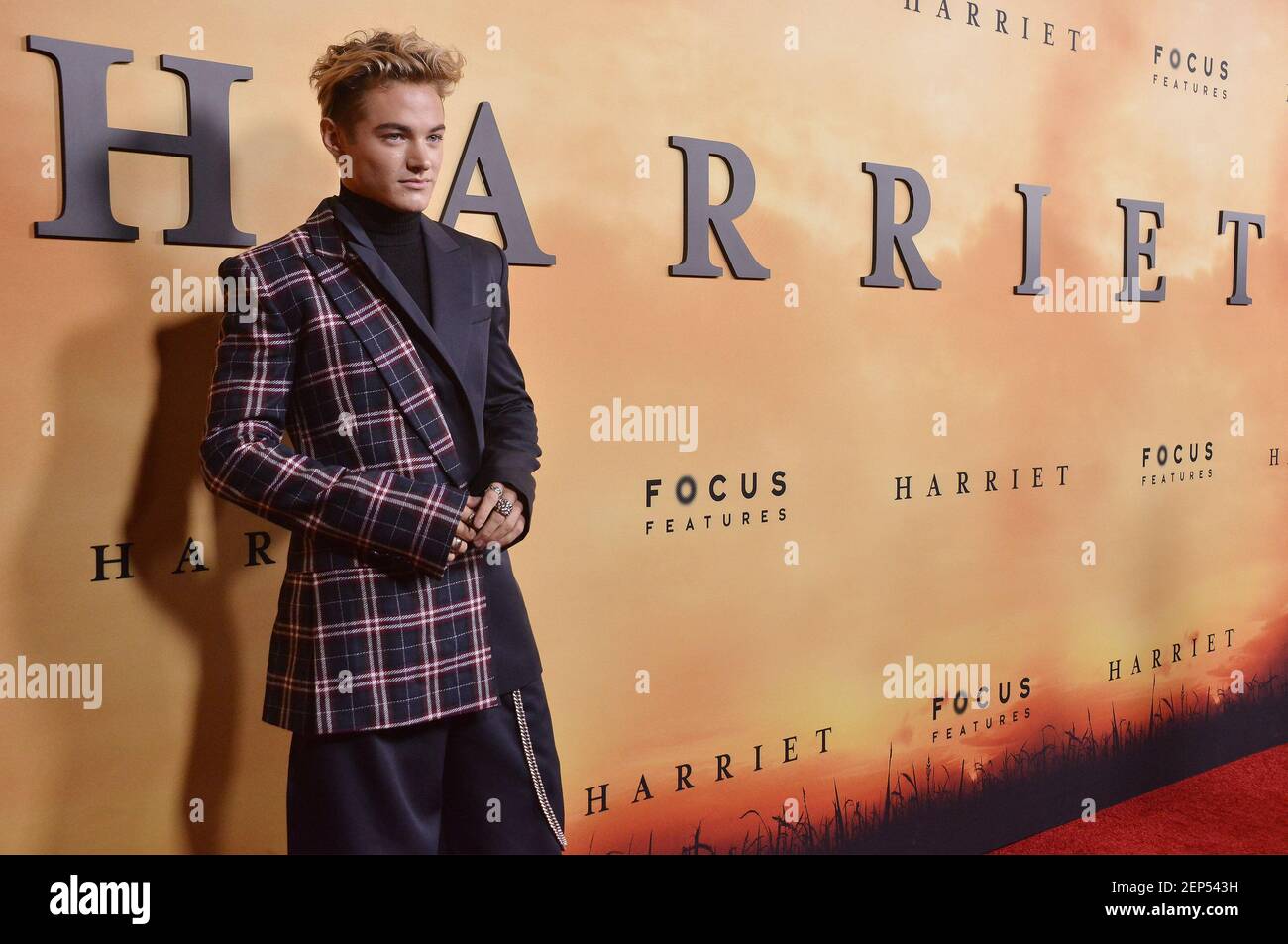 Mitchell Hoog arrives at the HARRIET Los Angeles Premiere held at The ...