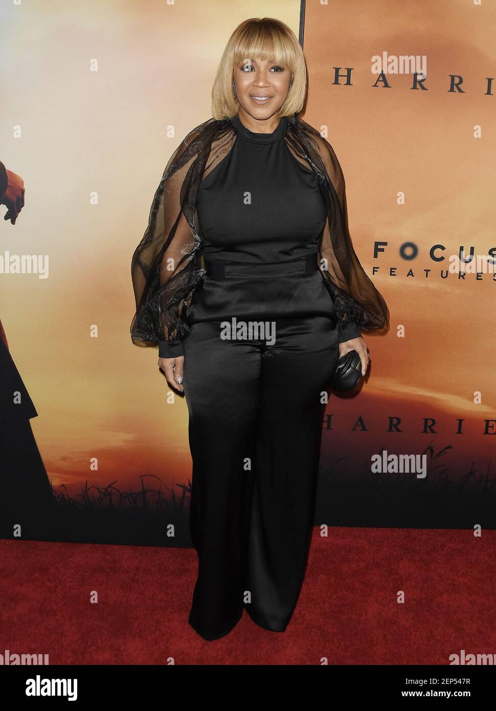 Erica Campbell arrives at the HARRIET Los Angeles Premiere held at The ...