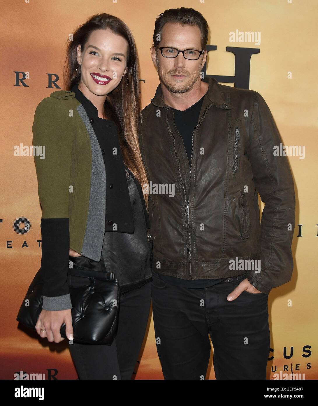 (L-R) Liz Godwin and Jason Lewis at the HARRIET Los Angeles Premiere ...