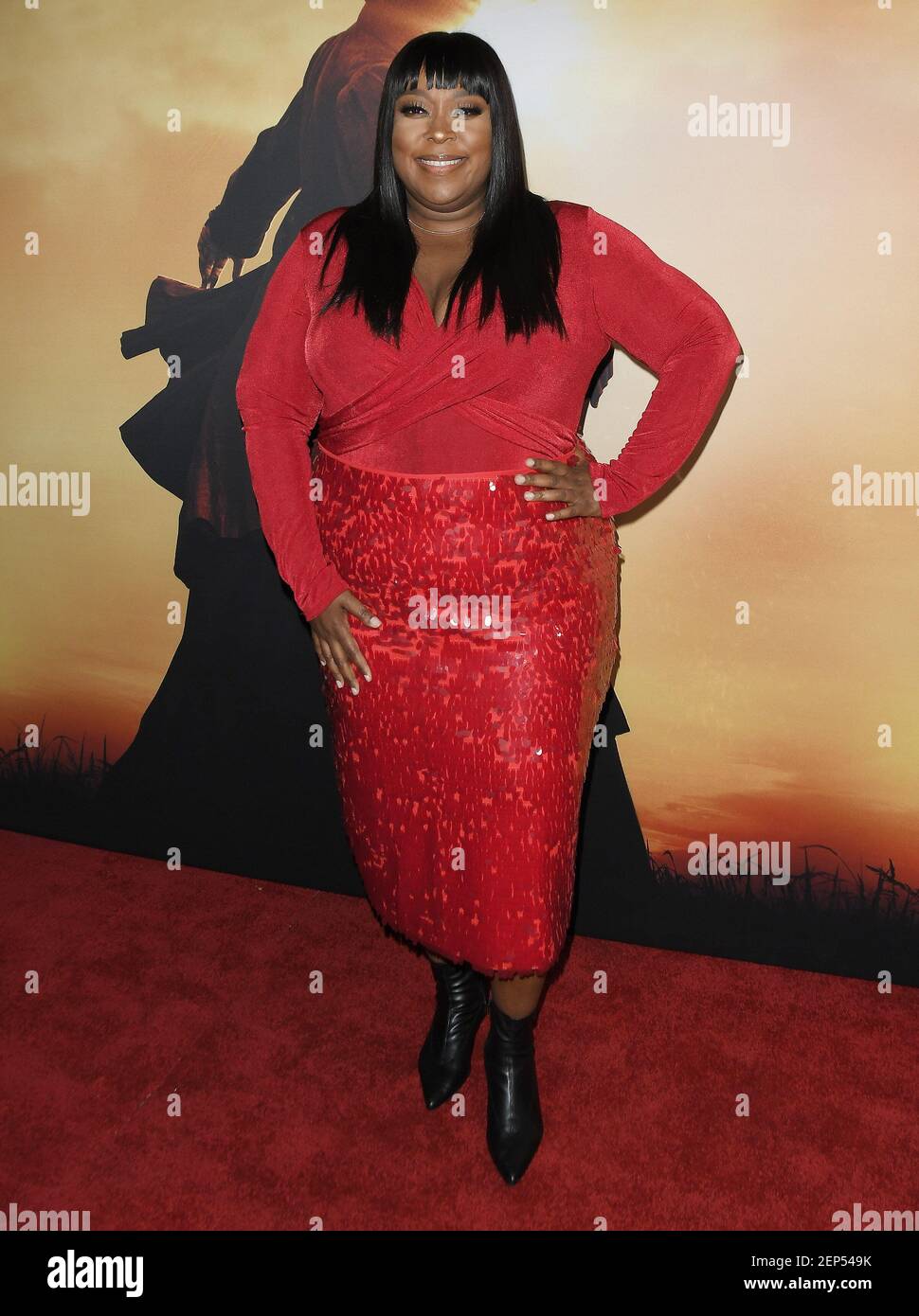 Loni Love arrives at the HARRIET Los Angeles Premiere held at The ...