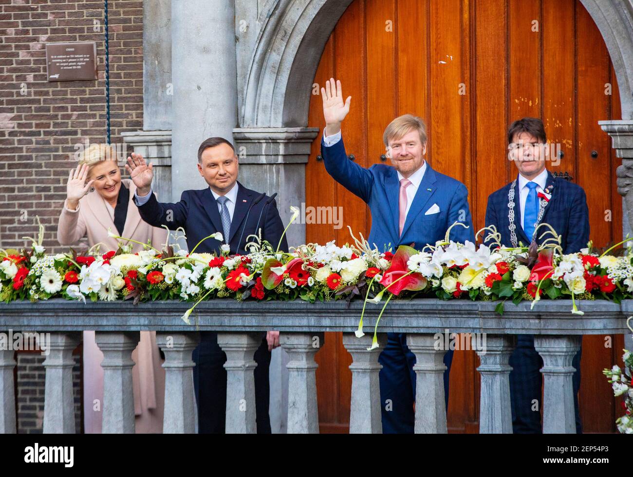 King Willem-Alexander and President Andrzej Duda and his wife, Agata ...