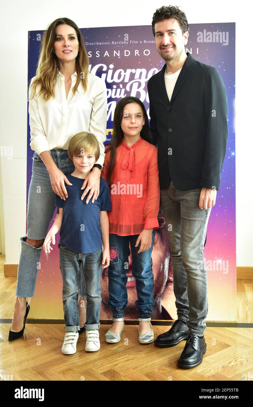 The director and actor Alessandro Siani with the actress Stefania ...