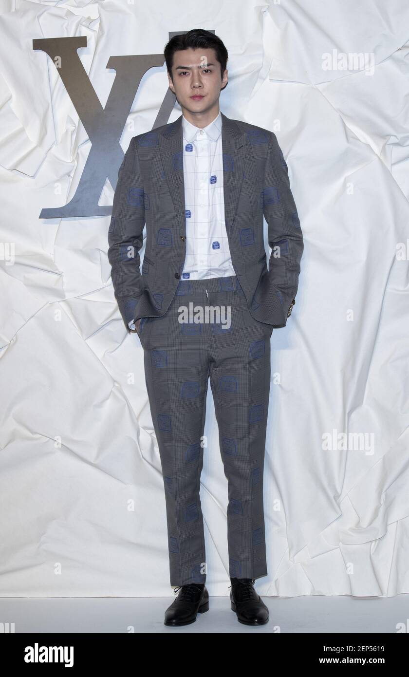 South Korean singer Sehoon, member of K-Pop boy band EXO, attends a ...