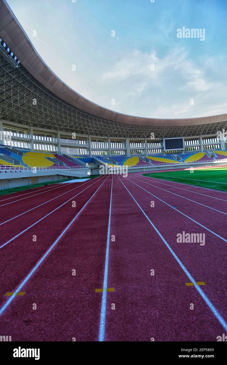 General view of Manahan Stadium in Solo, Central Java, on 17 October ...