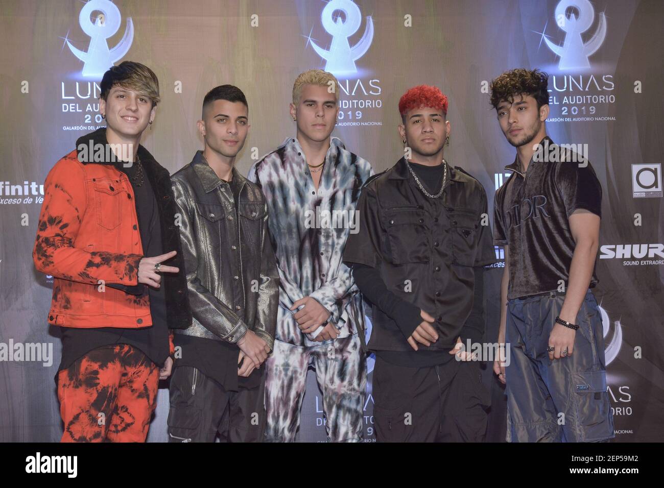 MEXICO CITY, MEXICO - OCTOBER 30: Members of CNCO poses for photos ...