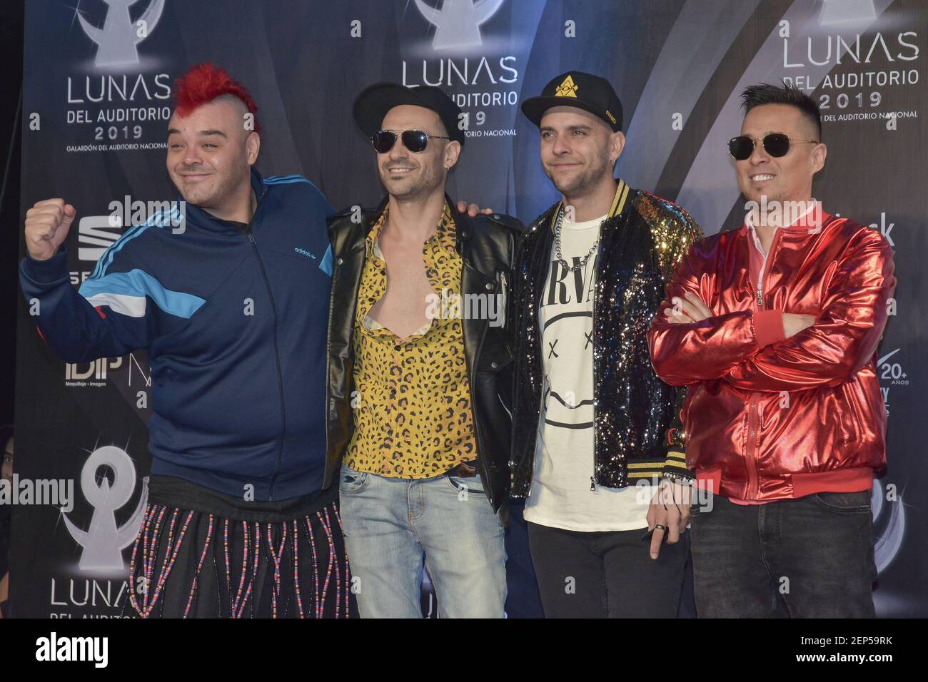 MEXICO CITY, MEXICO - OCTOBER 30: Integrants of Los Caligaris band ...