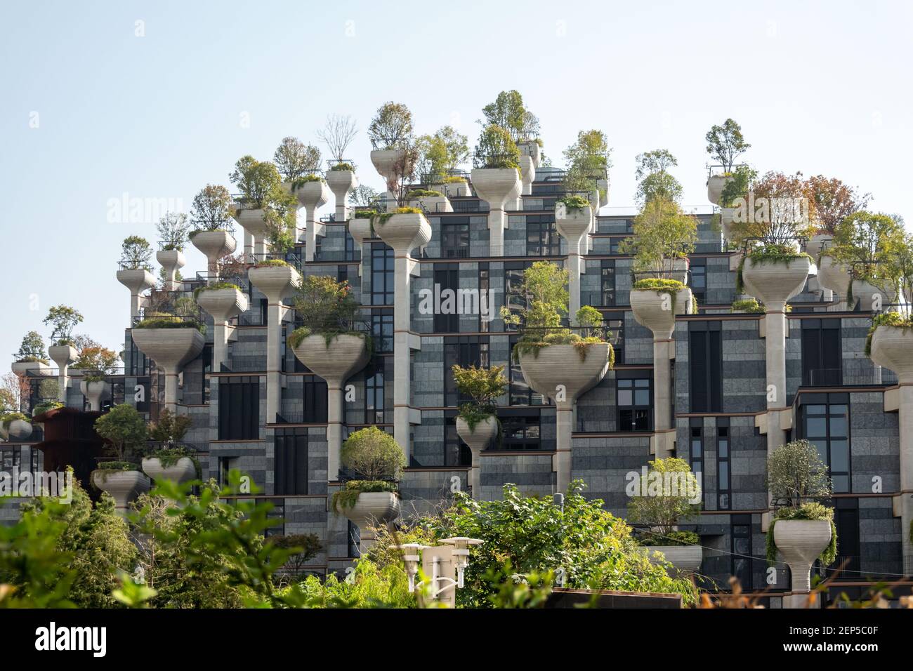 A view of 1000 trees, a commercial and entertainment complex owned by ...