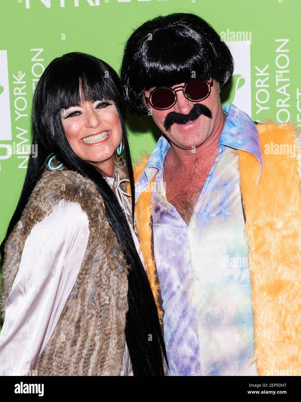 Laurie David and guest attend Bette Midler's Hulaween Gala at the ...