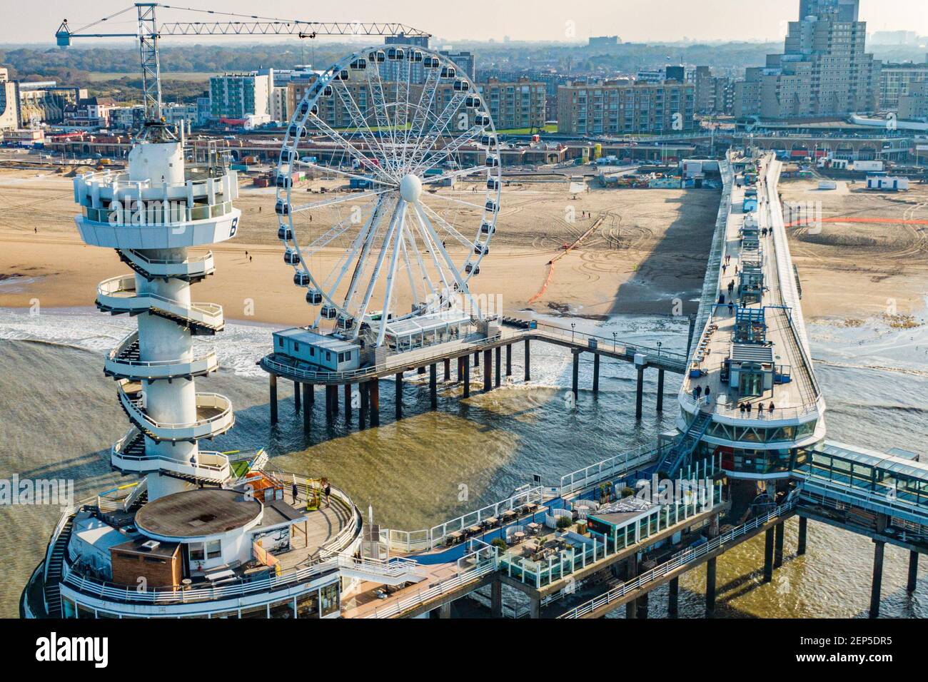 SCHEVENINGEN, 31-10-2019, Scheveningen is a district of The Hague. It’s a large beach with a lot ...