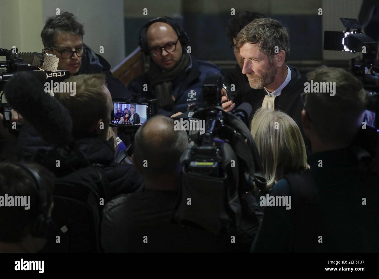 Lawyer Bruno Dayez defending Marc Marc Dutroux pictured during a ...