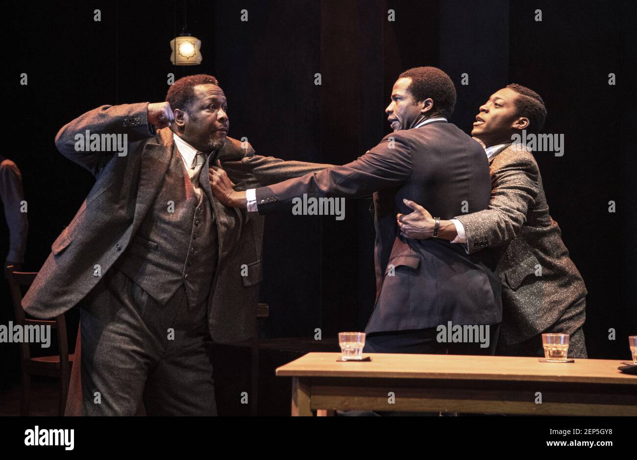 Wendell Pierce, Sope Dirisu and Natey Jones attend the photocall for ...
