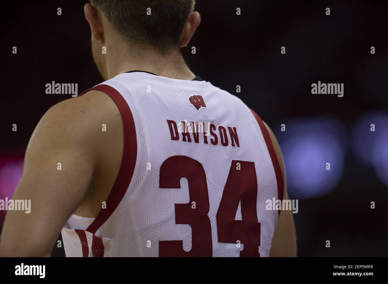 November 1, 2019: Wisconsin Badgers guard Brad Davison #34 during the NCAA exhibition basketball ...