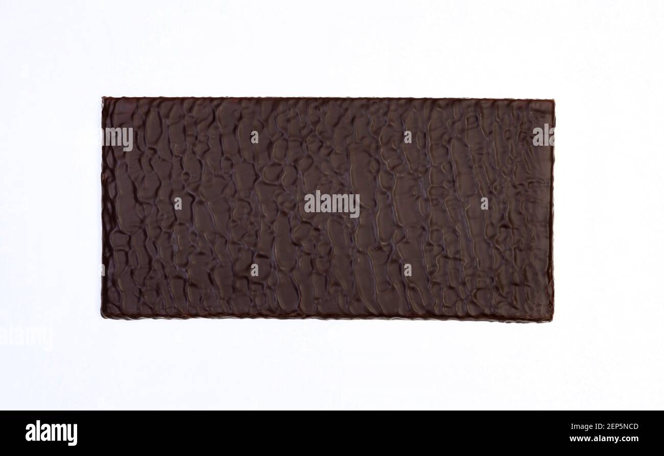 Sweet and delicious chocolate bar is lying on white background, photo ...
