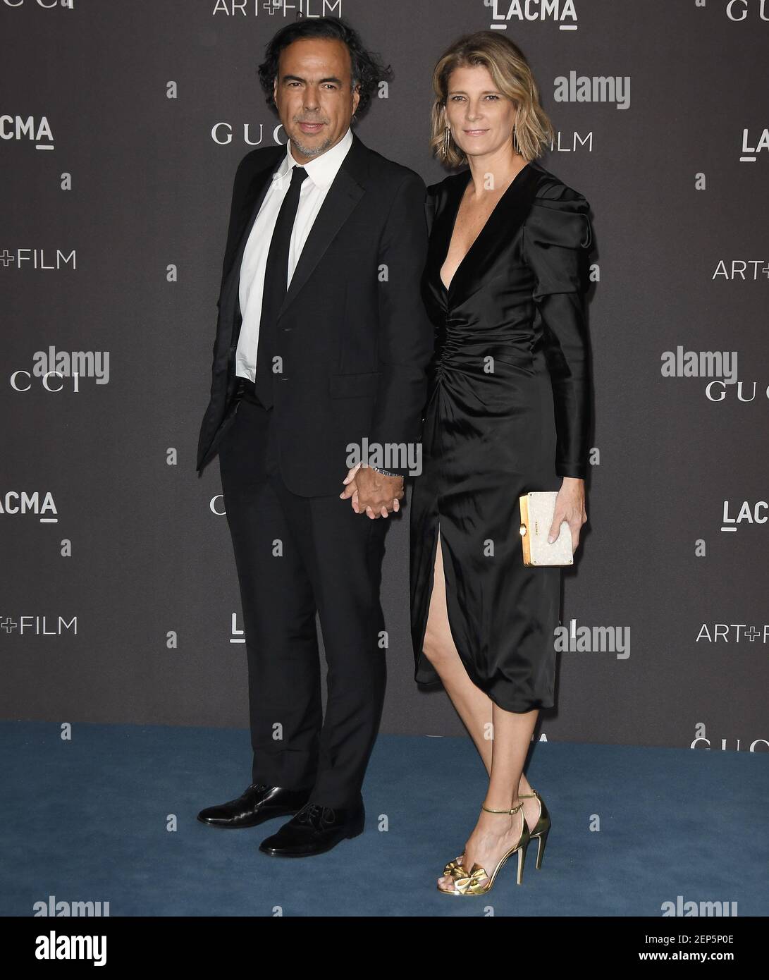 (L-R) Alejandro Gonzalez Inarritu and Maria Hagerman at the 2019 LACMA ...