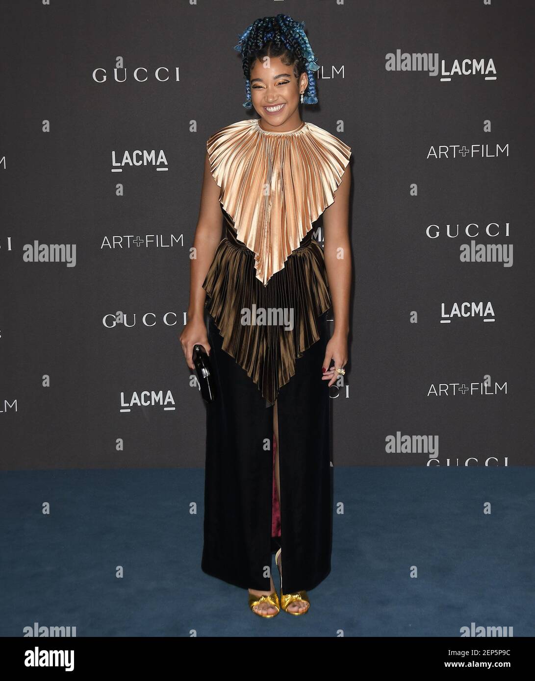 Amandla Stenberg arrives at the 2019 LACMA Art + Film Gala held at ...