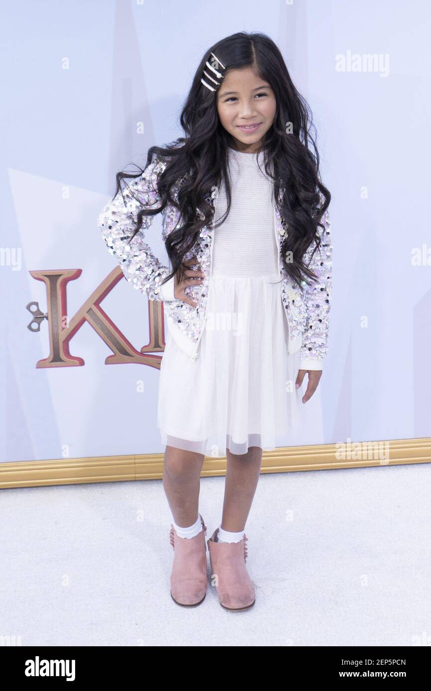 Gia Ochoa walking the red carpet for the premiere of Klaus held at the ...