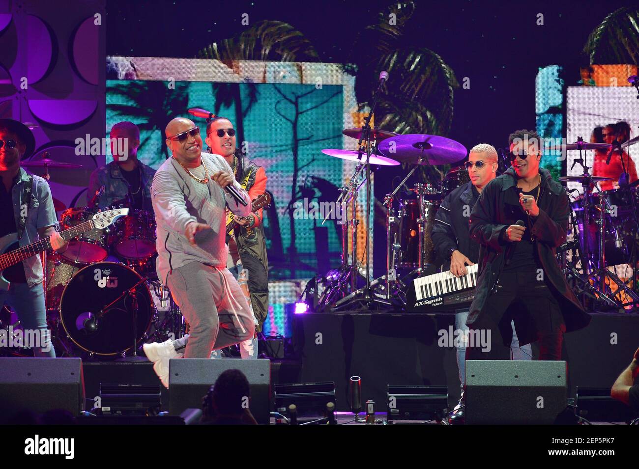 Alexander Delgado and Randy Malcom Martinez of Gente de Zona and Motiff ...