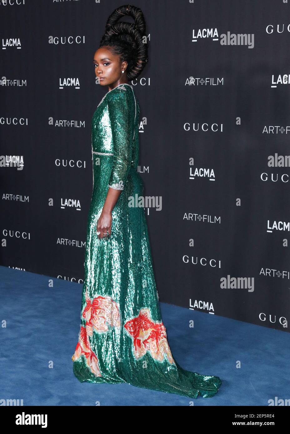 LOS ANGELES, CALIFORNIA, USA - NOVEMBER 02: Actress KiKi Layne arrives at the 2019 LACMA Art ...