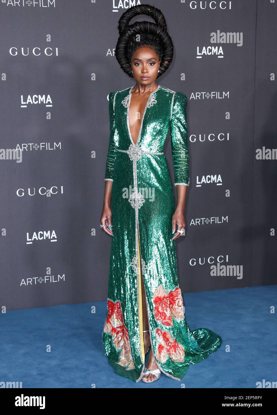 LOS ANGELES, CALIFORNIA, USA - NOVEMBER 02: Actress KiKi Layne arrives at the 2019 LACMA Art ...