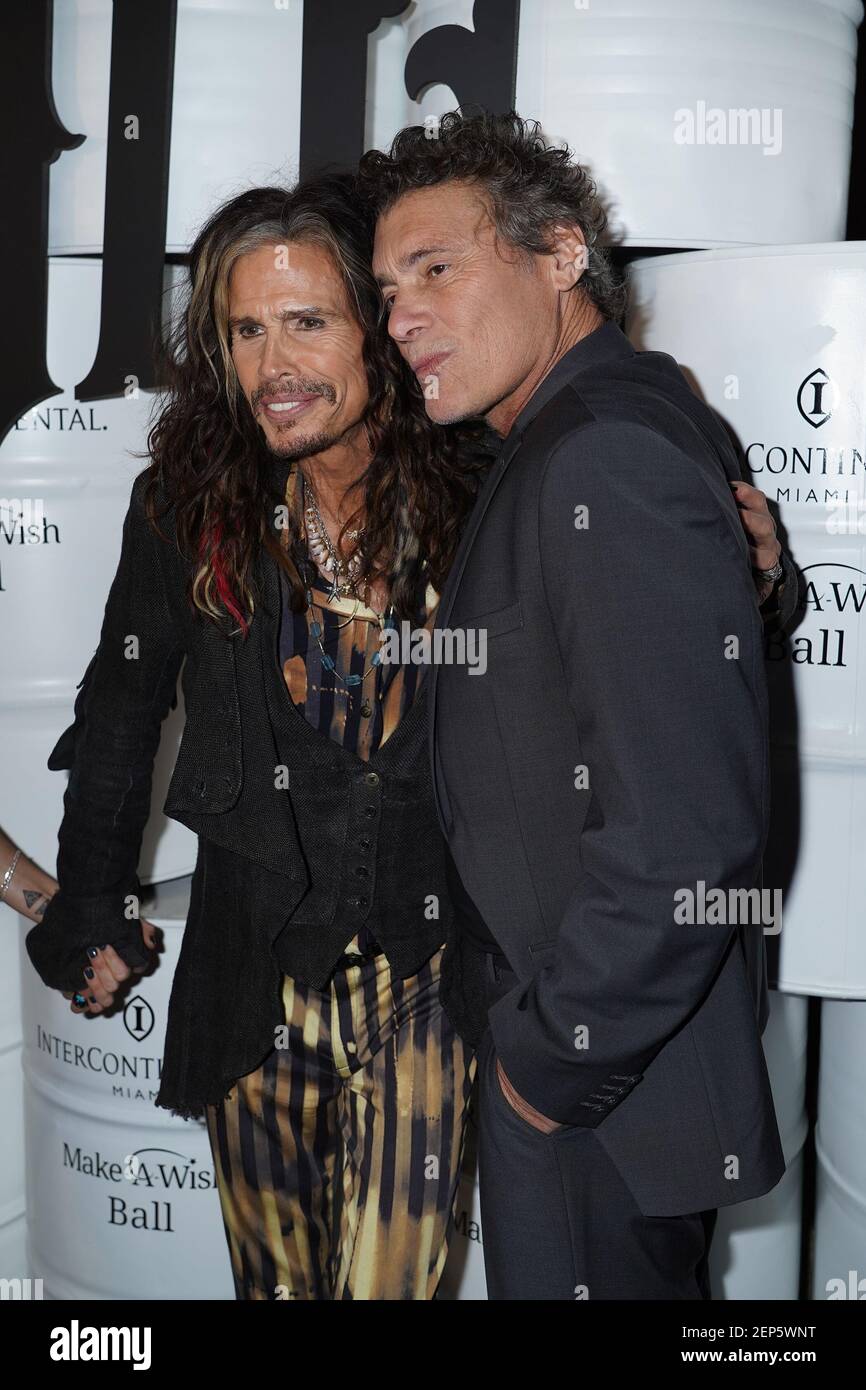 MIAMI, FL-NOV 2: Steven Tyler and Steven Bauer are seen during the 2019 ...