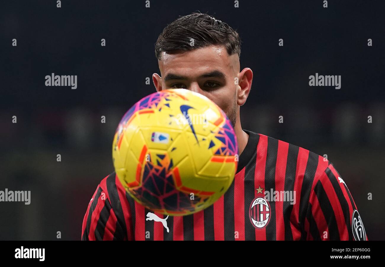 Theo Hernandez during the match Milan v Lazio, of Serie A, date 11 ...