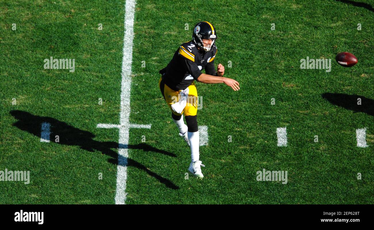 November 3rd, 2019: Mason Rudolph #2 during the Pittsburgh Steelers vs ...