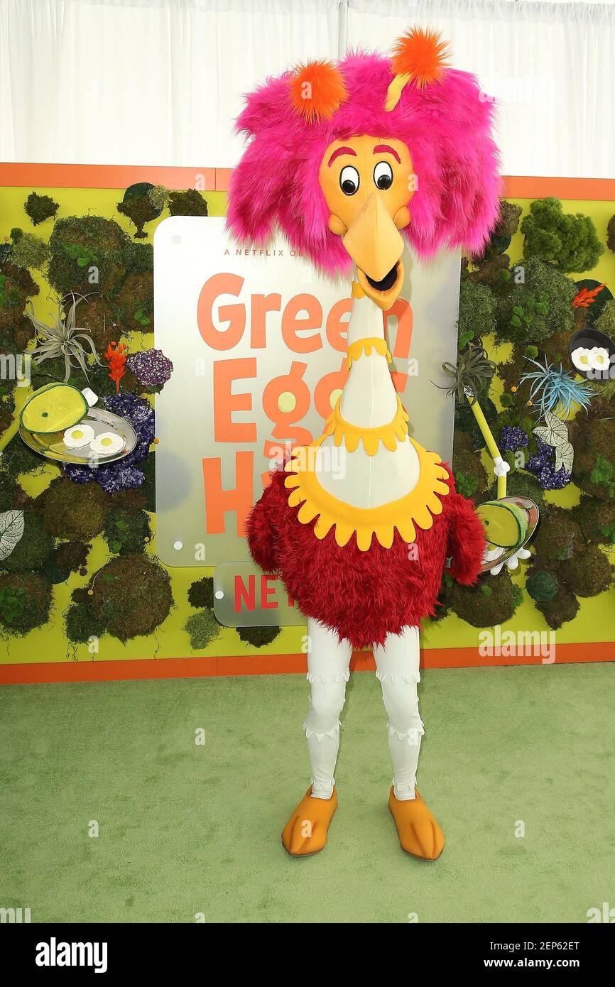 Chickeraffe attends the Premiere Of Netflix's Green Eggs And Ham held ...