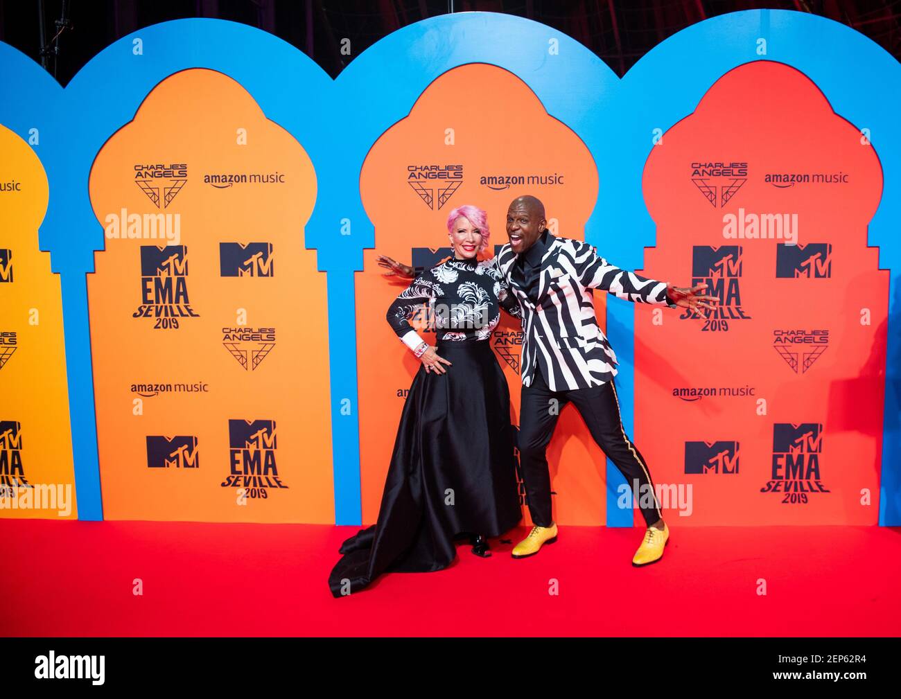 Rebecca King-Crews and Terry Crews on the Red Carpet during the MTV ...