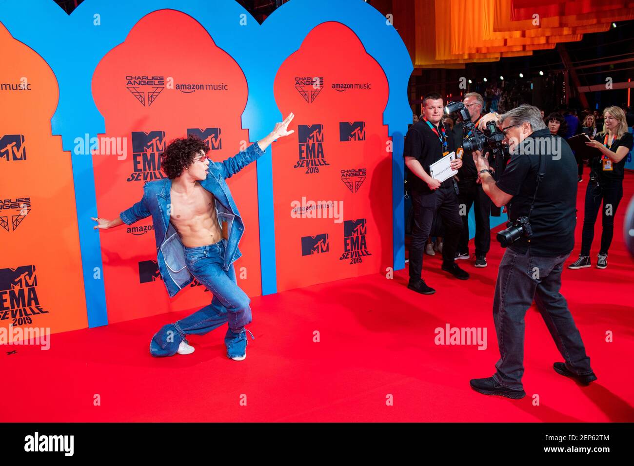 Jorge Lopez Astorga on the Red Carpet during the MTV European Music ...