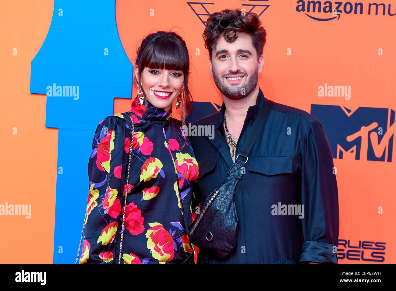 Viktor Király and Anita Virag on the Red Carpet during the MTV European ...