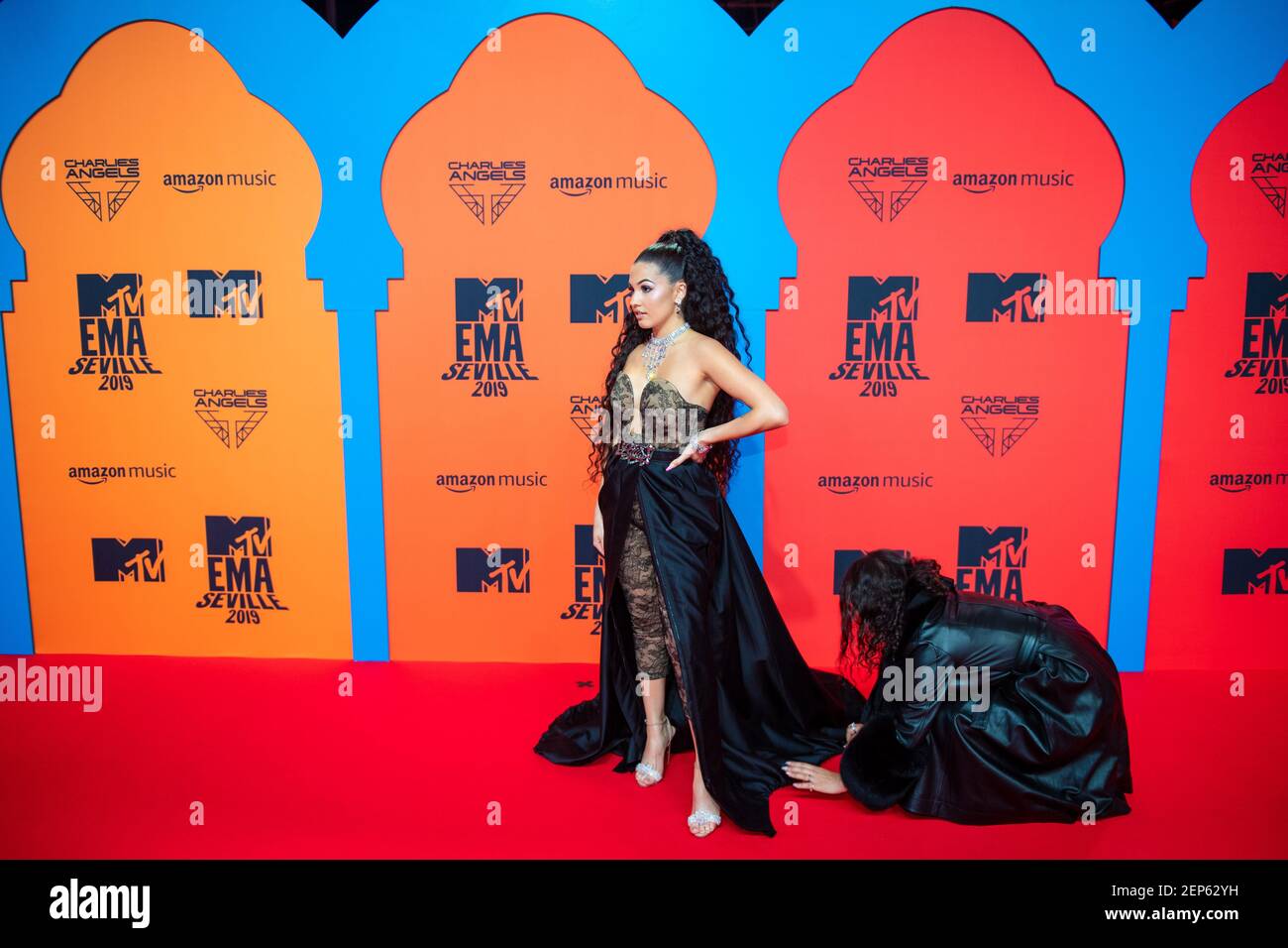 Mabel on the Red Carpet during the MTV European Music Awards 2019 (MTV EMA’s) at the FIBES ...