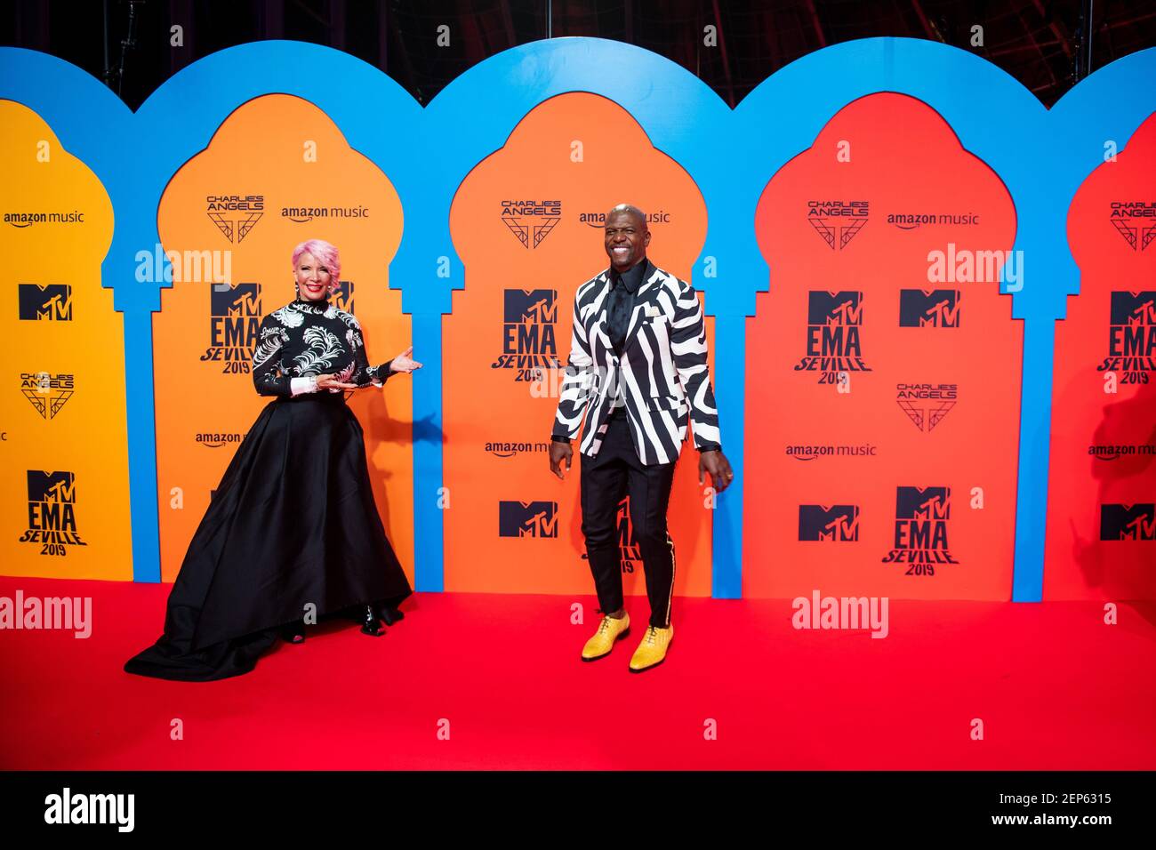 Rebecca King-Crews and Terry Crews on the Red Carpet during the MTV ...