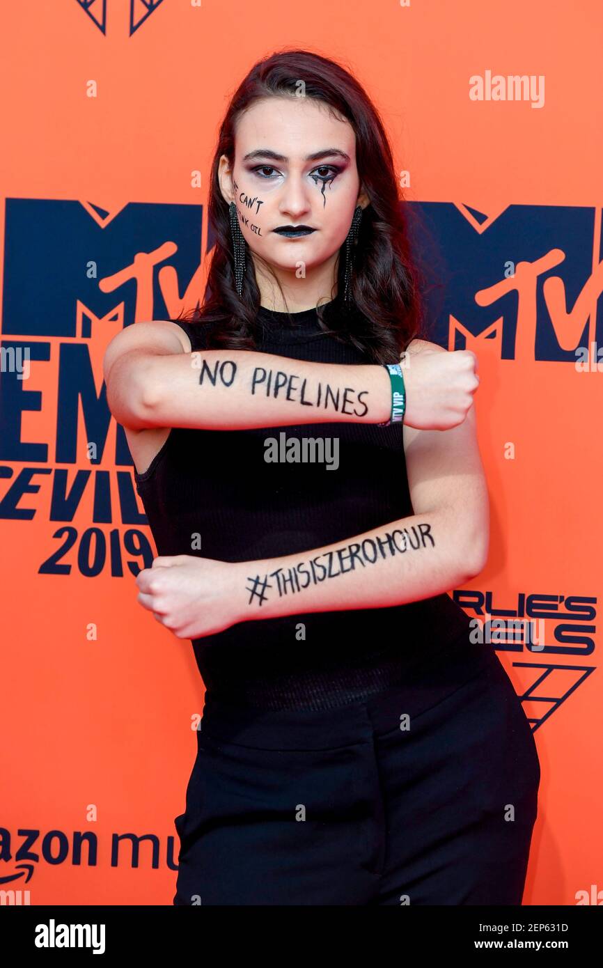 Jamie Margolin on the Red Carpet during the MTV European Music Awards ...