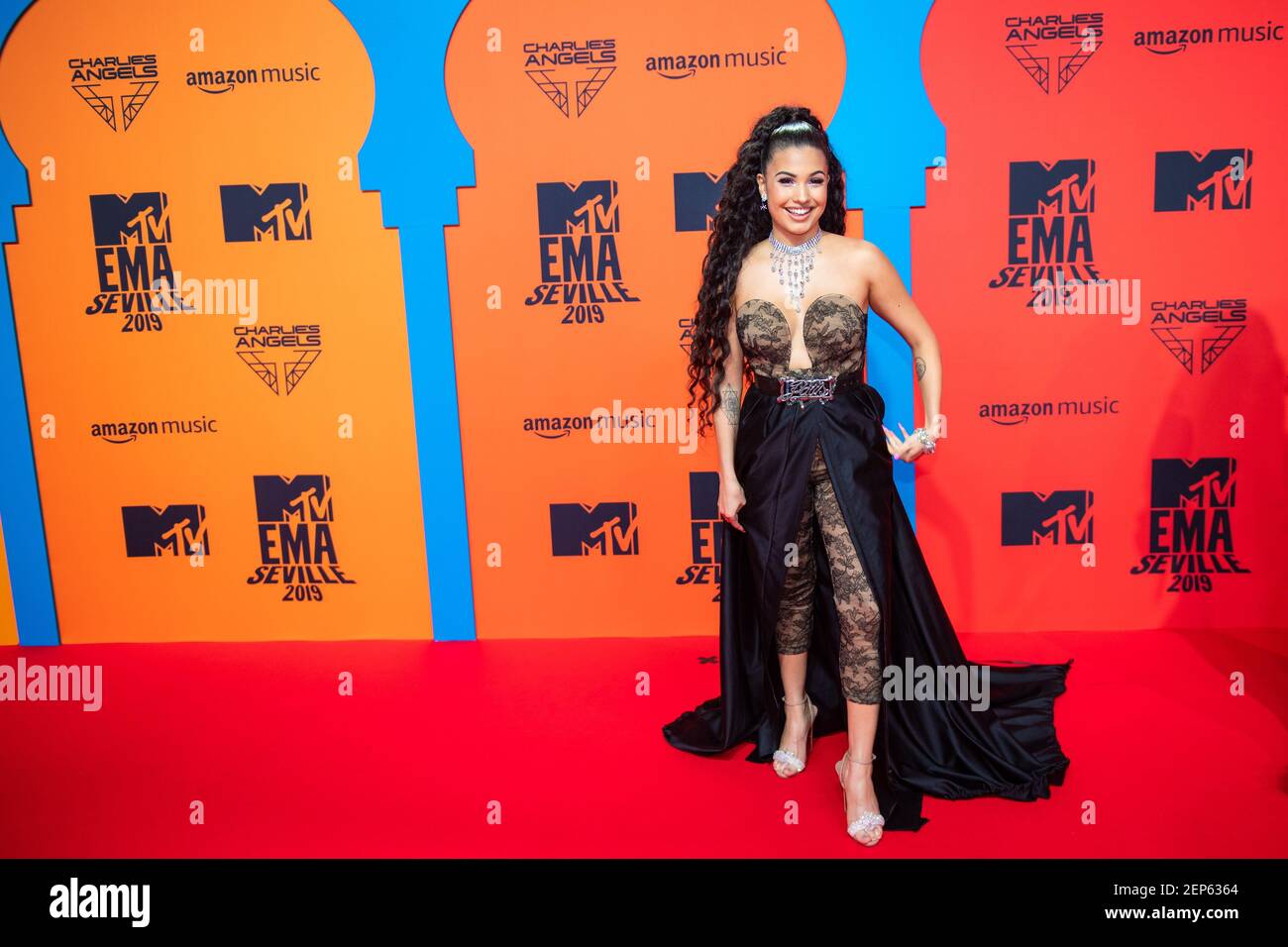 Mabel on the Red Carpet during the MTV European Music Awards 2019 (MTV EMA’s) at the FIBES ...