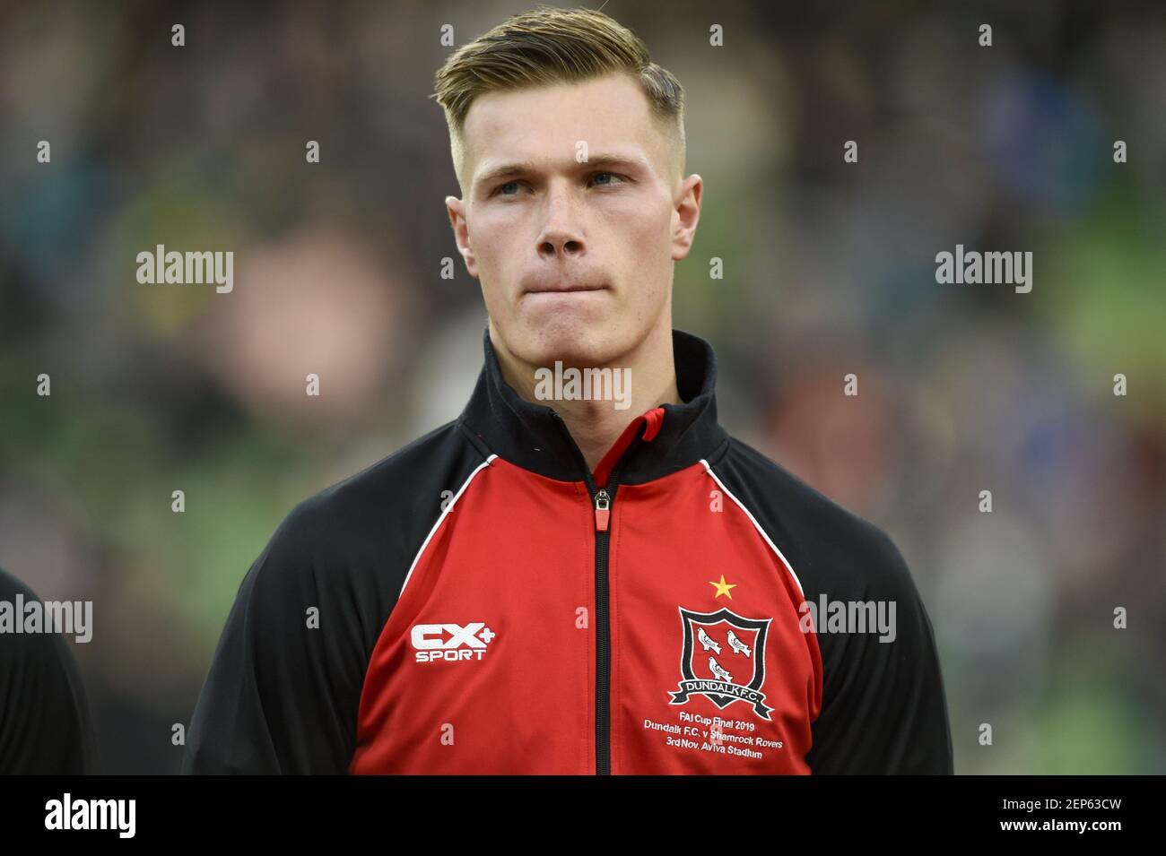 Daniel Cleary of Dundalk during the Extra.ie FAI Cup Final match ...