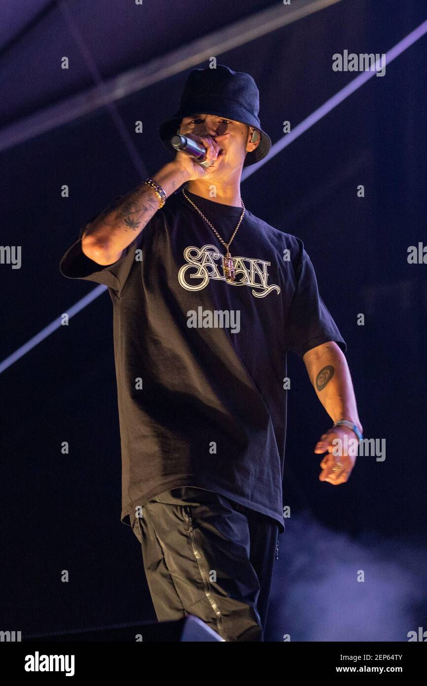 Slowthai (Tyron Kaymone Frampton) during the Day N Vegas Music Festival ...